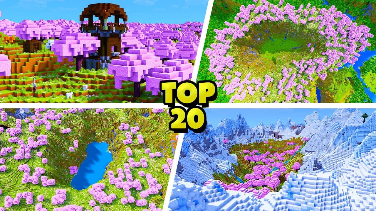 20 Incredible CHERRY GROVE SEEDS for Minecraft - akirby80