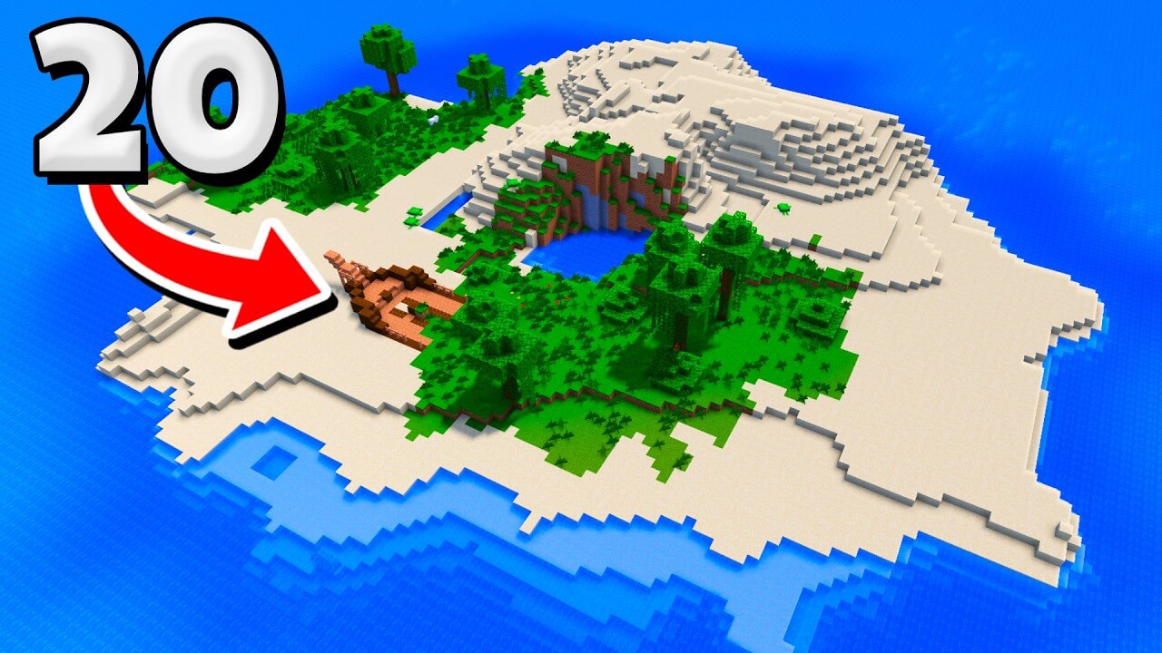 Top 20 JUNGLE ISLAND SEEDS for Minecraft 1.21! - akirby80